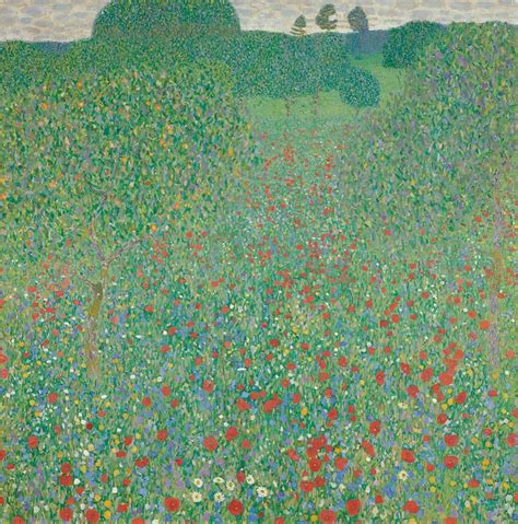 Gustav Klimt Mohnwiese 1907 Mohnfelder Klimt Gustav Klimt