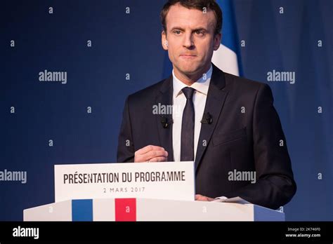 French Presidential Election Candidate For The En Marche Movement
