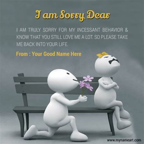 I Am Sorry For Girlfriend Or Wife With Name Sorry To Girlfriend