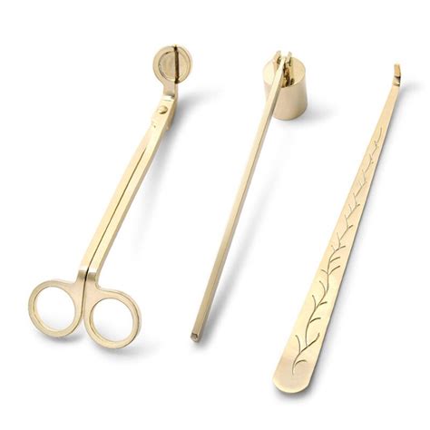 3pcs Stainless Wick Tool Dipper Hook Clipper Steel Vicedeal