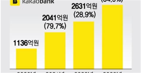 카카오뱅크 작년 순이익 역대최대올해 여신 20 성장 전망