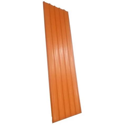 Orange Color Coated Roofing Sheet Thickness 0 60 Mm At Rs 95 Kg In