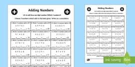 Number Facts Worksheet Teens Add One Digit Twinkl