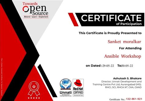sanket moralkar on linkedin thankyou ansible training automation