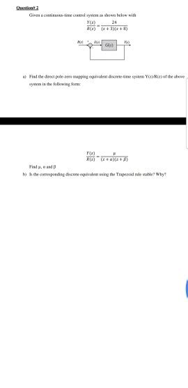 Solved Qrstiont 2 Gises Acontinn Time Cotrol Sye Shown