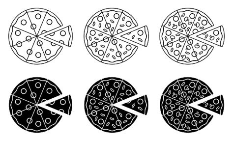 만화 슬라이스 피자 클립 아트 일러스트 윤곽선과 실루엣 스탬프 투명 배경에 건강에 좋지 않은 음식에 대한 스톡 벡터 아트 및 기타 이미지 건강에 좋지 않은 음식 고기