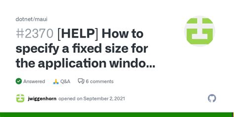 Help How To Specify A Fixed Size For The Application Window Net Maui Blazor Winui · Dotnet