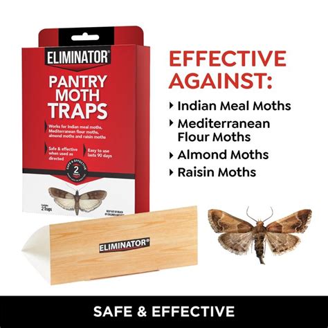 Eliminator Pantry Moth Traps Pheromone Moth Traps 2 Pack