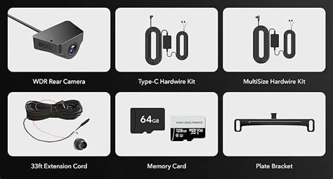 WOLFBOX G930 4K 10 Rear View Mirror Camera Dash Cam Front And Rear