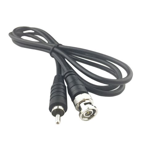 Deng Bnc Male To Rca Male Coax Cable Cord Adapter Connector For Cctv