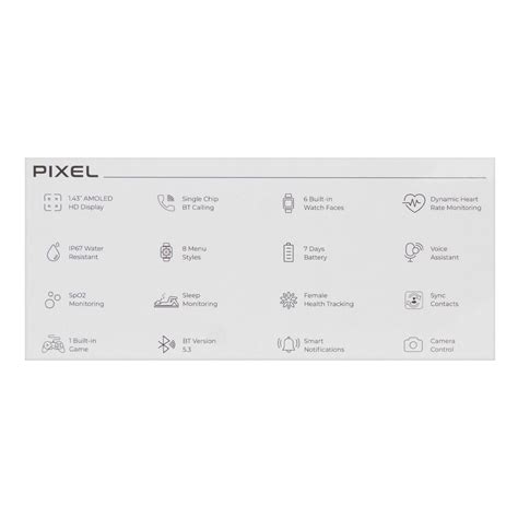 Buy Zero 143 Amoled Hd Display Pixel Smart Watch Bt Calling Ip67