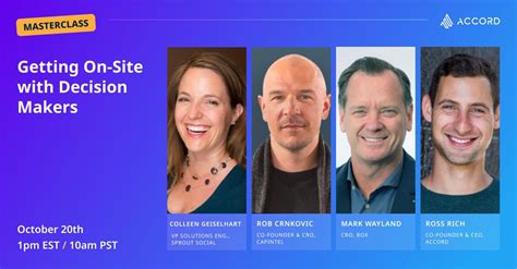 Our Cro And Co Founder Rob Crnkovic Will Join The Discussion At Accords Masterclass This Week