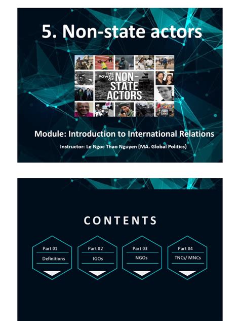 Non State Actors Pdf United Nations International Relations