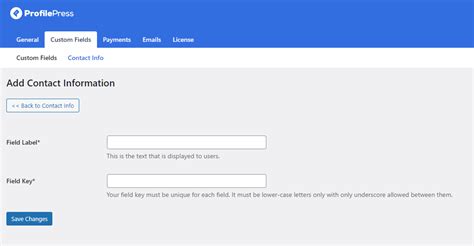 add contact info or user methods to wordpress user profile profilepress