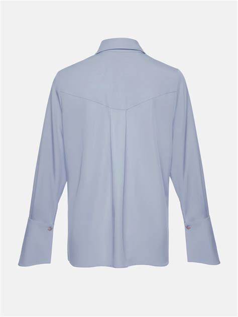 Свободная рубашка с широкими манжетами :: LICHI - Online fashion store