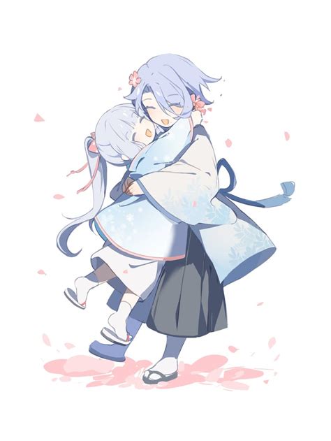 Kamisato Ayaka And Kamisato Ayato Genshin Impact Drawn By
