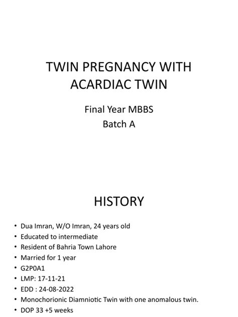 Cpc On Twin Pregnancy Download Free Pdf Pregnancy Fetus