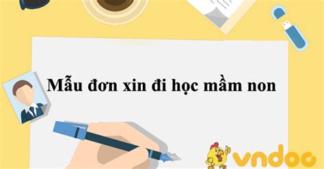 Mẫu đơn Xin đi Học Mầm Non Đơn Xin đi Học Mẫu Giáo