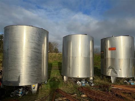 Complete 3 Tank Pasteurisation System Tewe Elektronic 120 Tpd