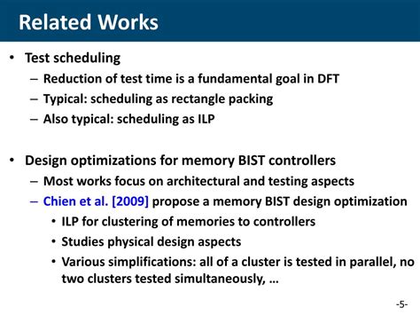 Ppt Co Optimization Of Memory Bist Grouping Test Scheduling And