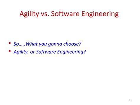 Software Engineering An Agile View Of Process Ppt