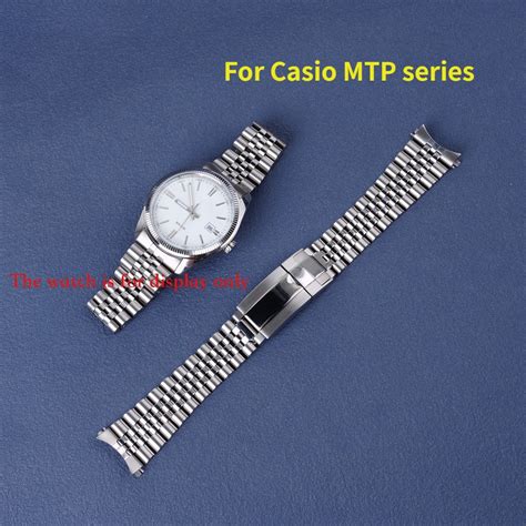Suitable For 20mm Casio Mtp 1302 Mtp1183 Jubilee Strap Mtp Bracelet