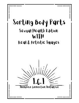 Sorting Body Parts Sexual Health Edition W Real Images TPT