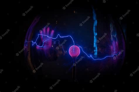 Premium Photo Visible Energy Caused By A High Voltage Discharge Tube
