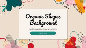 Organic Shapes Background Free Presentation Design For Google Slides Theme And PowerPoint