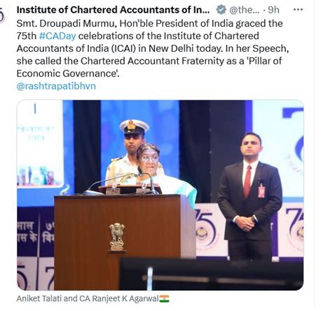 Dayal Singh On Linkedin India President Of India Graced The 75th Ca