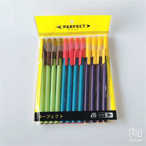ปากกาเจลน้ำเงิน 0 5 มม ยี่ห้อ Perfect Shopee Thailand