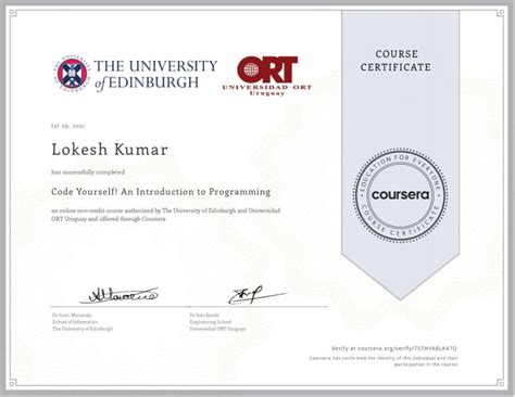 Coursera Programming Coding University Deeplearning Lokesh Kumar