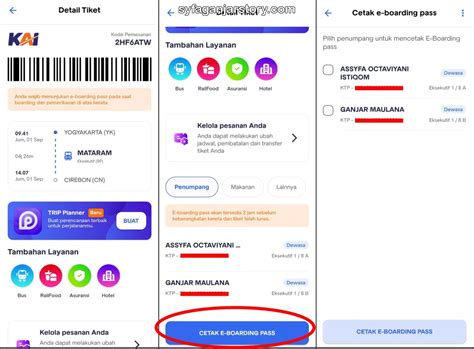 How To Generate A Train E Boarding Pass Via Kai Access Indonesia Syfa And Ganjar Story