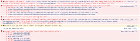No Secure Connection Supported For Web Client Rustdesk Rustdesk