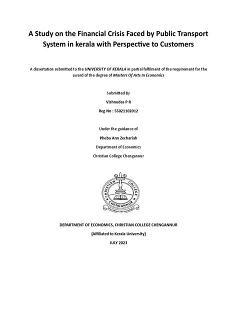 Project Ksrtc Pdf Academic Degree Gratitude