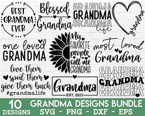 Grandmas Designs Bundle For Svg And Dxf
