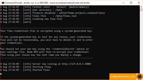 instalar node red en docker codigoelectronica