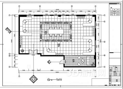 办公空间施工图cad图纸下载 文件大小：1 21mb Cad版本：cad2007及以上 3d溜溜网