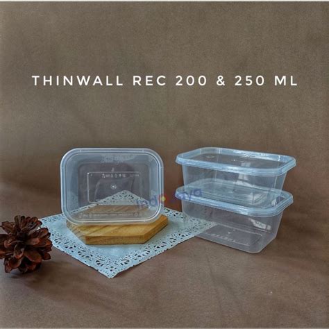 Jual THINWALL KOTAK THINWALL KOTAK KOTAK MAKAN RECT ML ML ISI PCS FOOD