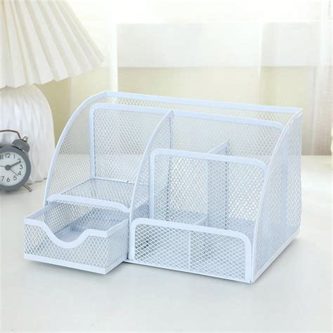 Office Desk Drawer Organizer Classic Mesh Drawer Metal Pen Holder