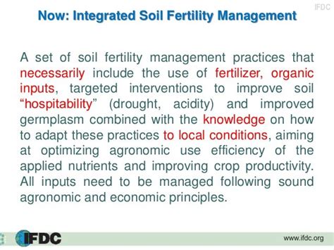 Role of Integrated Soil Fertility Management to Increasing Agricultur…