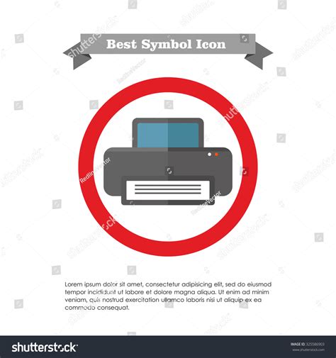 Computer Printer Icon Stock Vector Royalty Free 325586903 Shutterstock