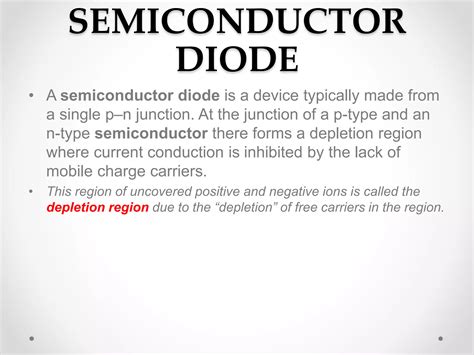 Semiconductor Diodes Engineering Circuit Analysis Pptx