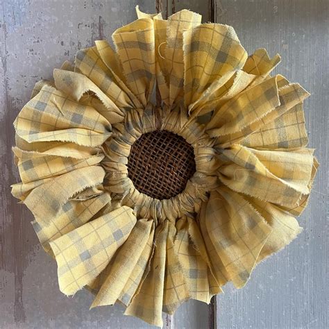 Canning Ring Rag Sunflowers — Pacountrycrafts