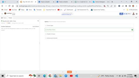 Krithik Gokul S On Linkedin Codingworldcup Codingninjas