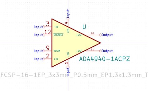 Add ADA4940 1ACPZ 2690 Merge Requests KiCad KiCad Libraries