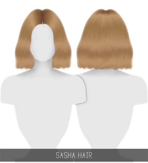 Simpliciaty Sasha Hair Sims 4 Hairs