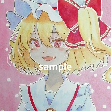 【東方project】 フラン 手書きイラスト ファンアート メルカリ
