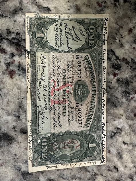 1938 1952 1 Pound Note Rcurrency