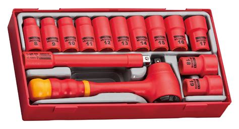 Zestaw Kluczy Nasadowych Izolowanych VDE 1000V 3 8 TengTools